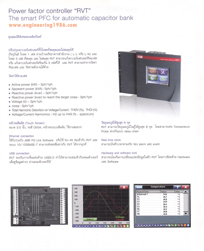 Power factor controllers RVC | Engineering1986