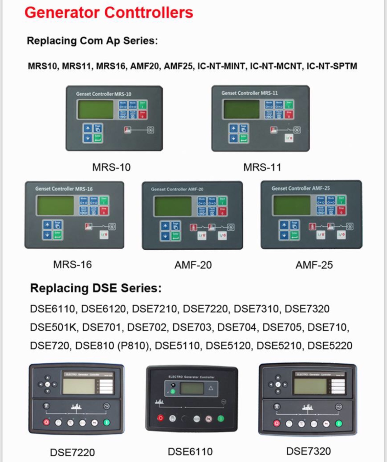 Genset Control Module-Smartgen Genset Controller Generator Controller ...