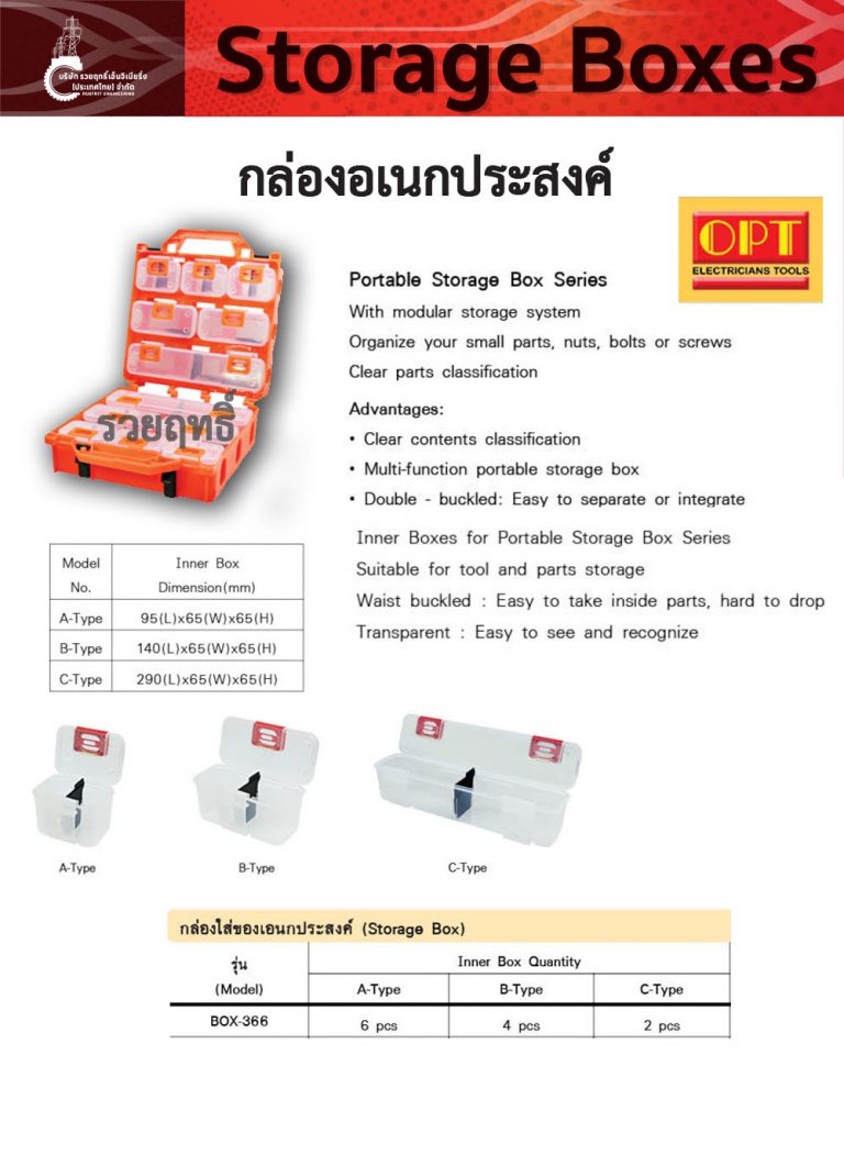กล่องอเนกประสงค์ รุ่น BOX-366 | Engineering1986