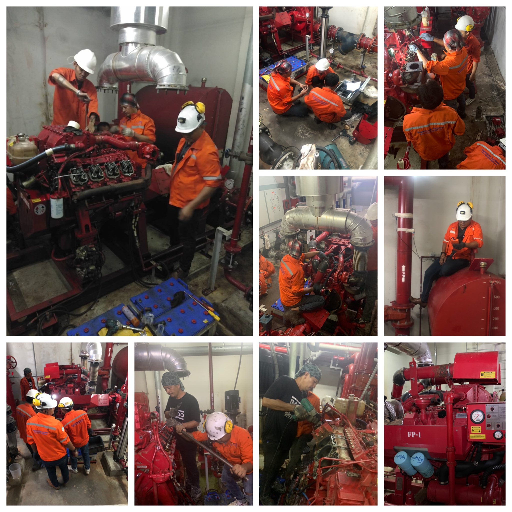 ซ่อมเครื่องยนต์สูบน้ำดับเพลิง Fire pump | Engineering1986