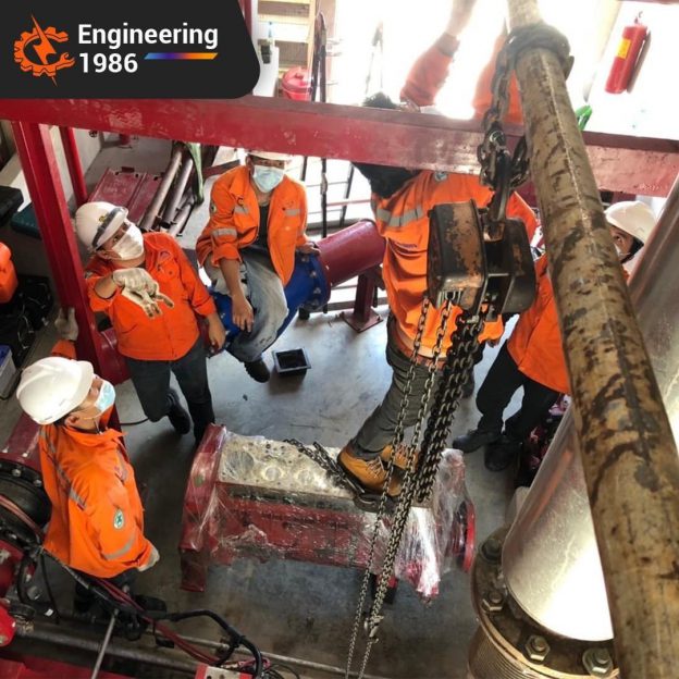 งานบริการเครื่องยนต์ เครื่องยนต์สูบน้ำดับเพลิง | Engineering1986